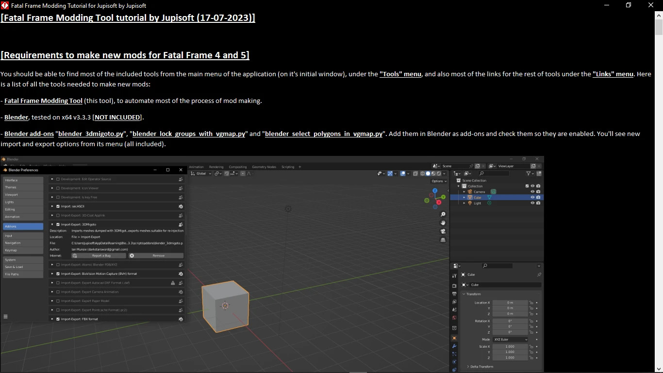 Fatal Frame All-In-One Modding Tool Modding Tool for Fatal Frame 5 Maiden of Black Water | PZ FF ...