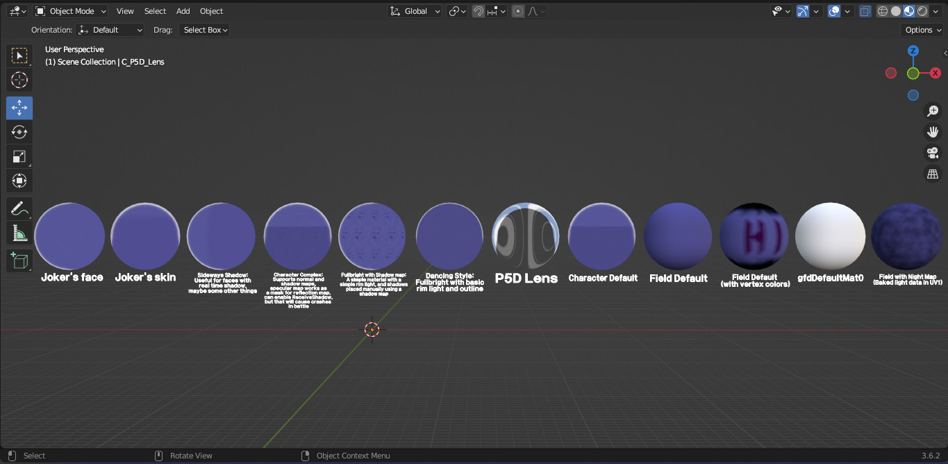 Blender GFS Plugin Material Collection Modding Tool for Persona 5 Royal ...