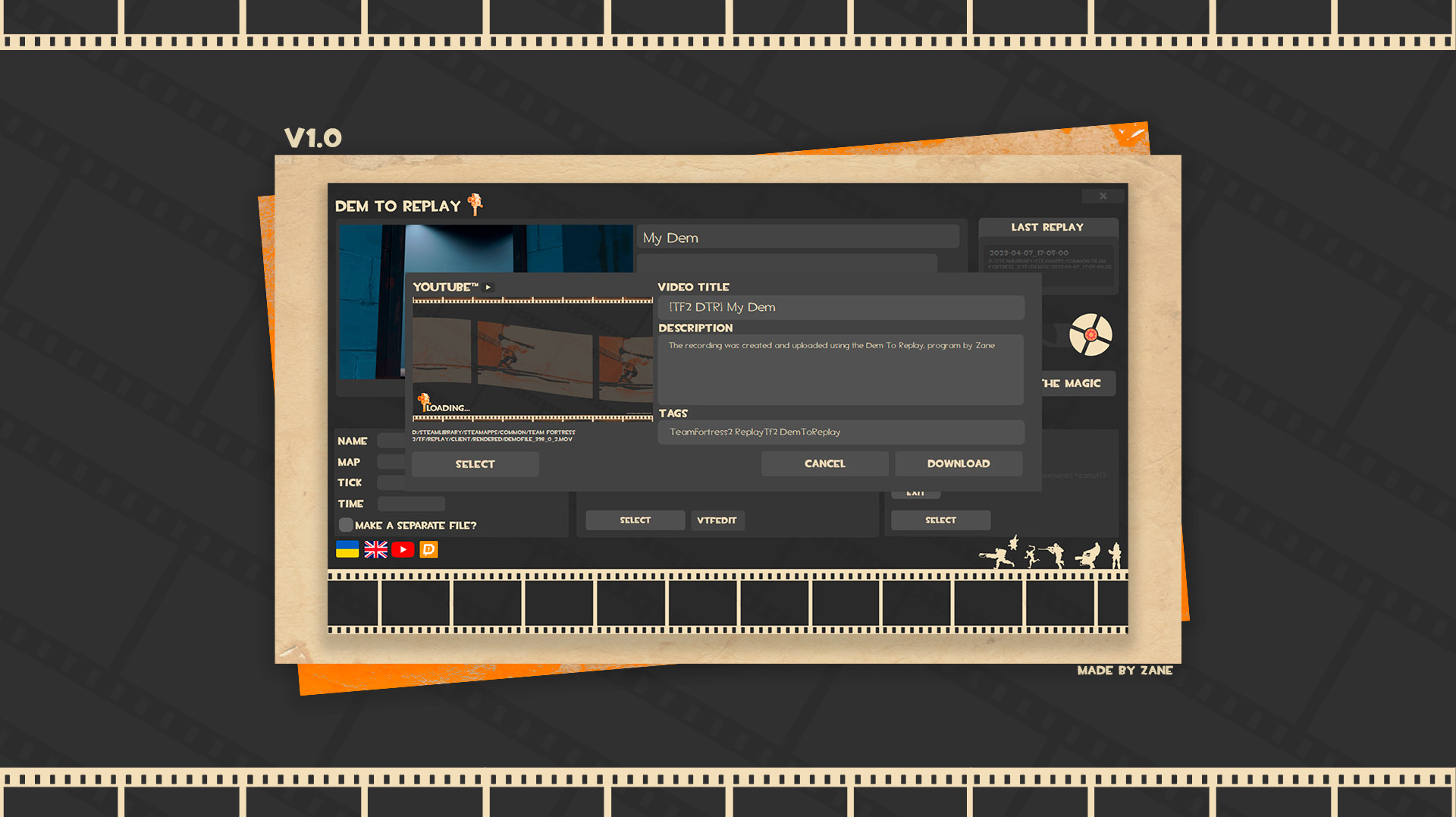 Dem To Replay Modding Tool for Team Fortress 2 | TF2 Modding Tools