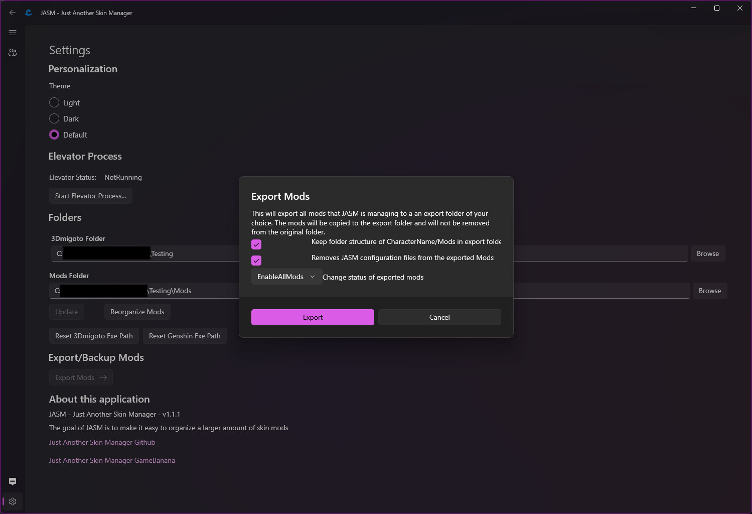 JASM - Just Another Skin Manager Modding Tool for Genshin Impact | GI Modding Tools