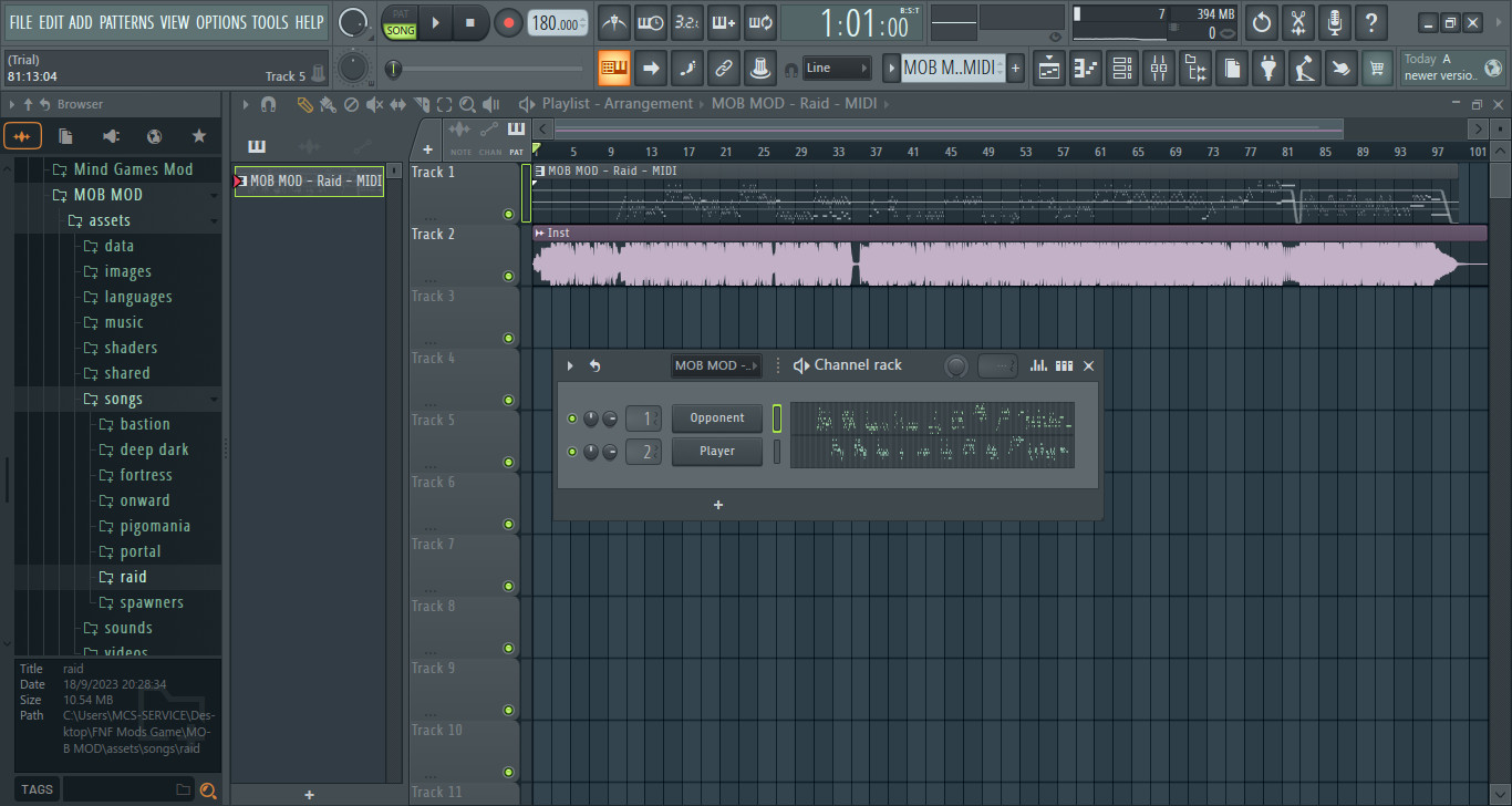 MOB MOD - MIDI PACK - V1.0 Modding Tool for Friday Night Funkin' | FNF Modding Tools