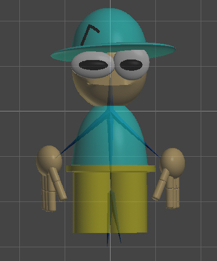 Anim8or Vemdi Rig Model! Modding Tool for Baldi's Basics | Baldi Modding Tools
