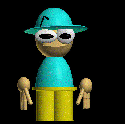 Anim8or Vemdi Rig Model! Modding Tool for Baldi's Basics | Baldi Modding Tools