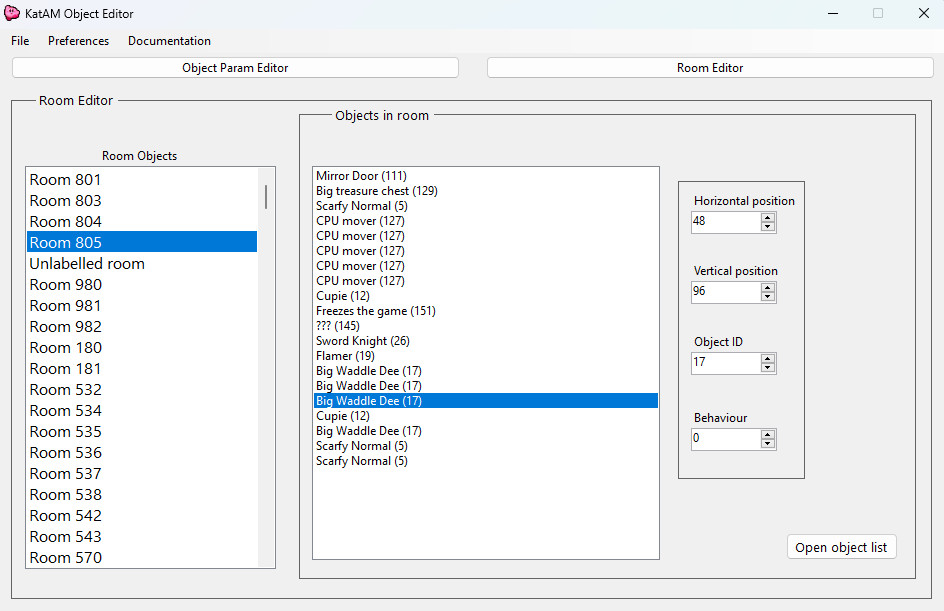 KatAM Object Editor Modding Tool for Kirby & The Amazing Mirror | KatAM ...