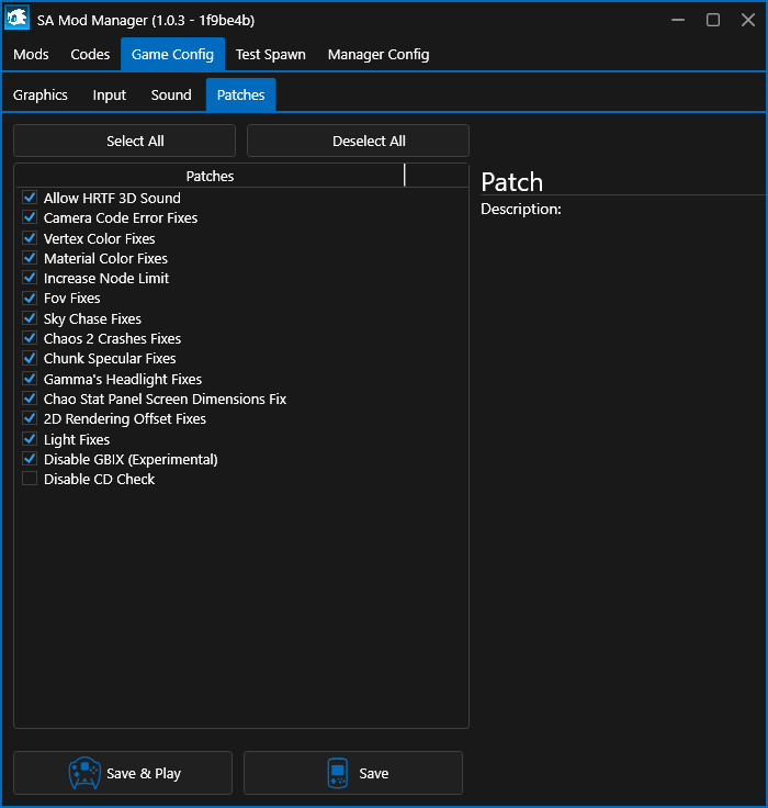 SA Mod Manager Modding Tool for Sonic Adventure DX | SADX Modding Tools