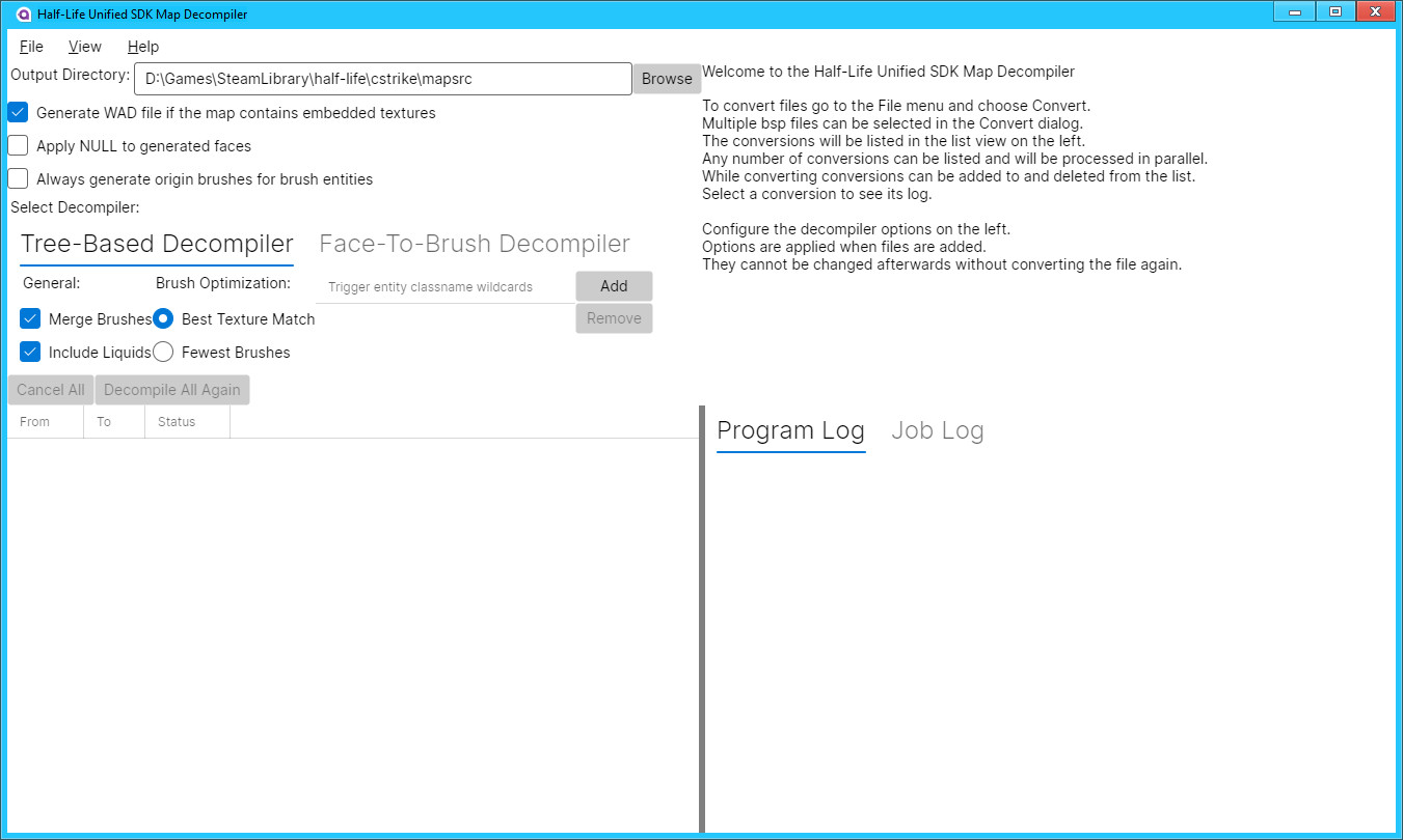 Half-Life Unified SDK Map Decompiler Modding Tool for Goldsource Engine | GoldSrc Modding Tools