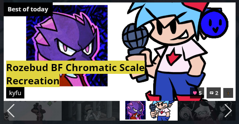 Rozebud BF Chromatic Scale Recreation Modding Tool for Friday Night Funkin' | FNF Modding Tools