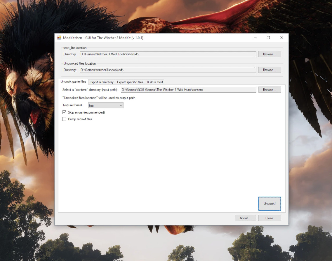 ModKitchen Modding Tool for The Witcher 3 | TW3 Modding Tools