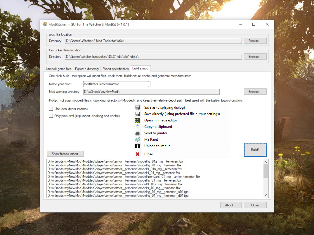 ModKitchen Modding Tool for The Witcher 3 | TW3 Modding Tools