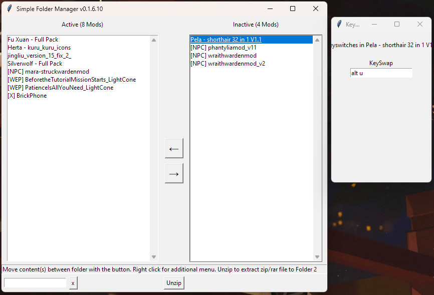 Simple Folder Manager Modding Tool for Honkai Star Rail | HSR Modding Tools