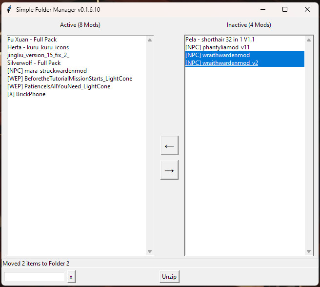 Simple Folder Manager Modding Tool for Honkai Star Rail | HSR Modding Tools