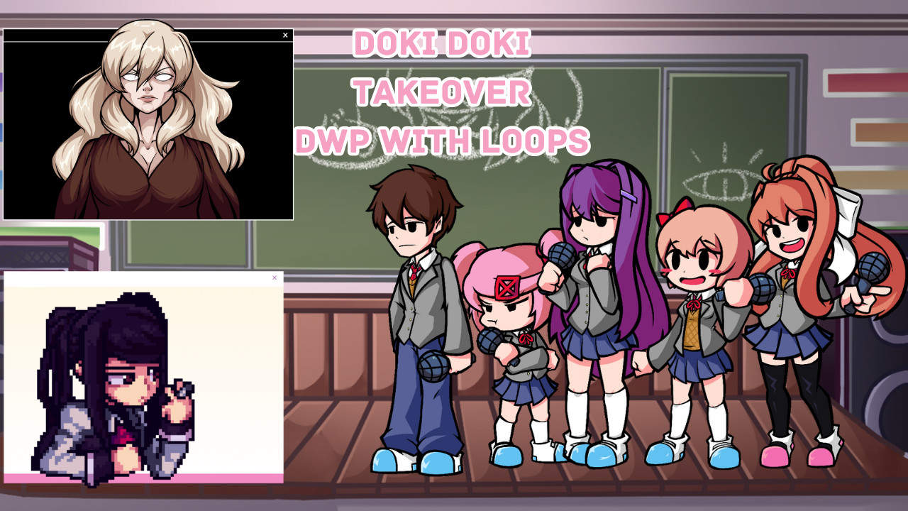 Doki Doki Takeover DWP WITH LOOPS Modding Tool for Friday Night Funkin' | FNF Modding Tools
