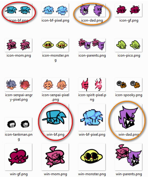 Winning and Dancing icons(PE 0.6.x, 0.7.x) Modding Tool for Friday ...