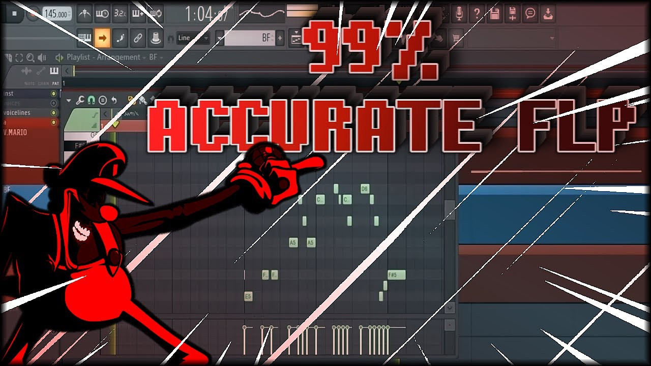 PARANOIA 99%+ ACCURATE FLP RECREATION + midi Modding Tool for Friday Night Funkin' | FNF Modding ...