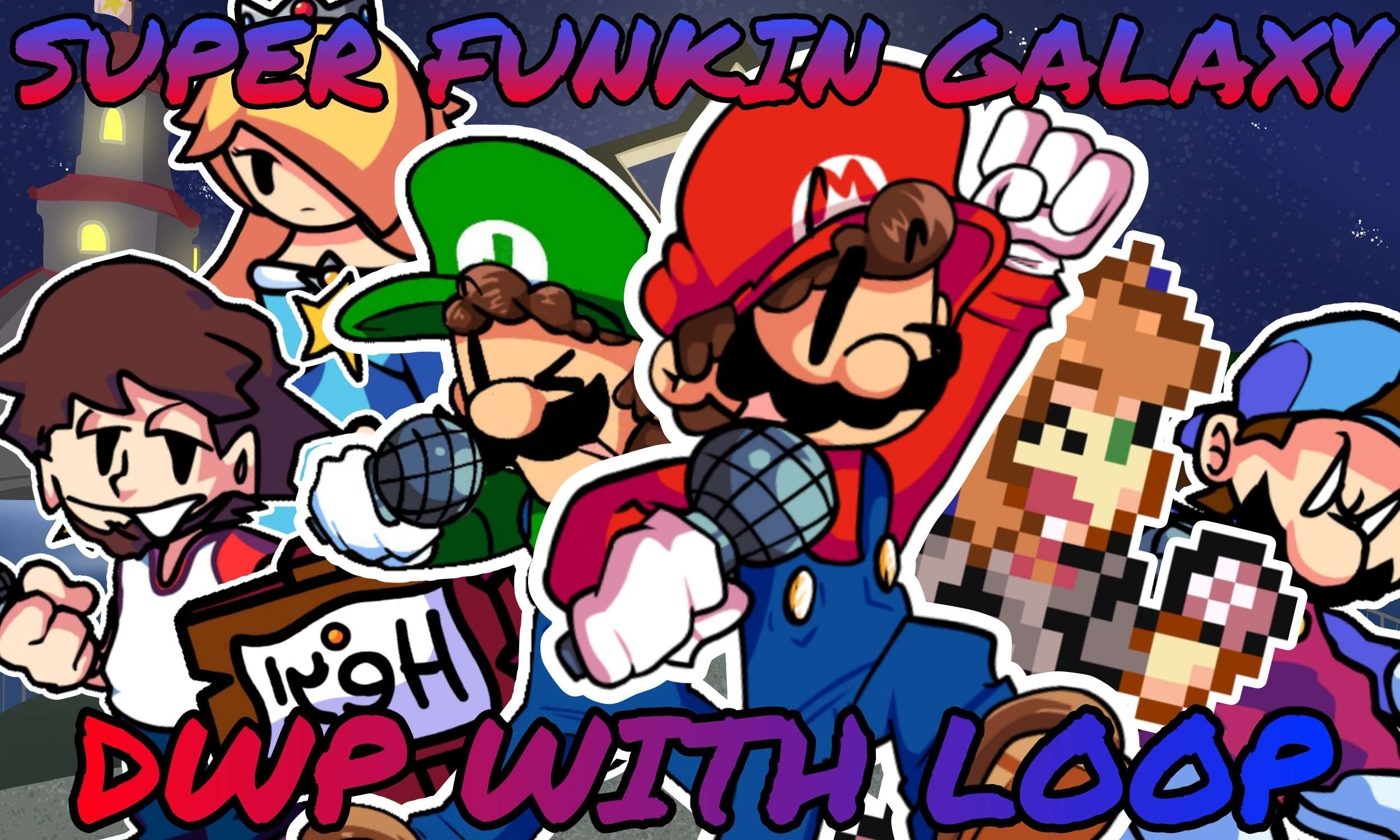 SUPER FUNKIN GALAXY DWP WITH LOOP Modding Tool for Friday Night Funkin ...