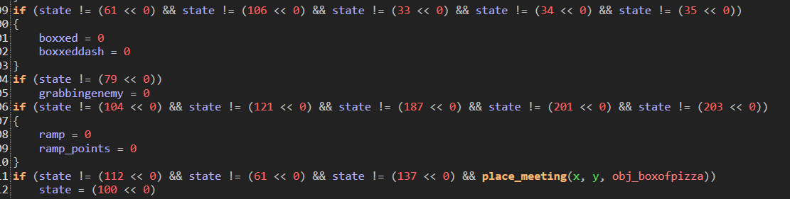 List of obj_player state names Modding Tool for Pizza Tower | PT ...