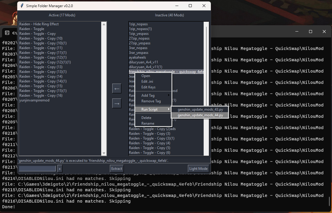 Simple Folder Manager Modding Tool for Genshin Impact | GI Modding Tools