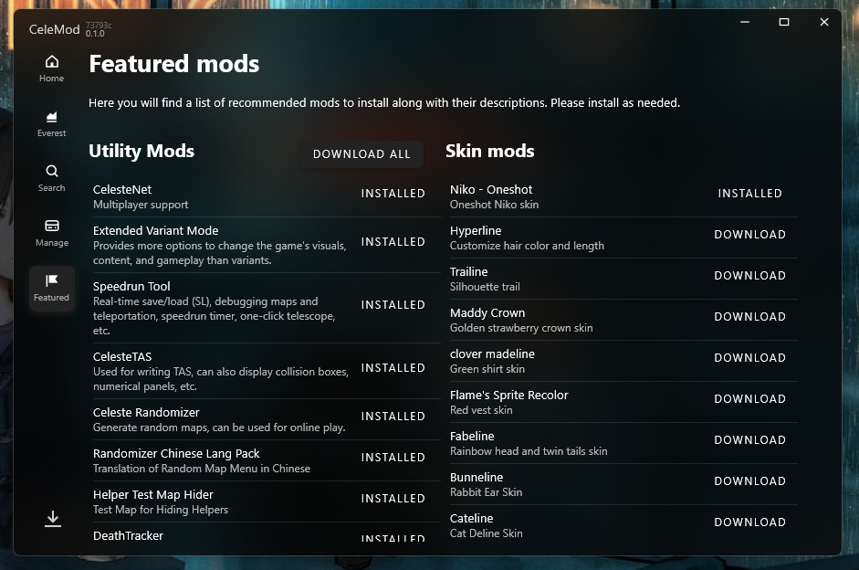 CeleMod Modding Tool for Celeste | Celeste Modding Tools