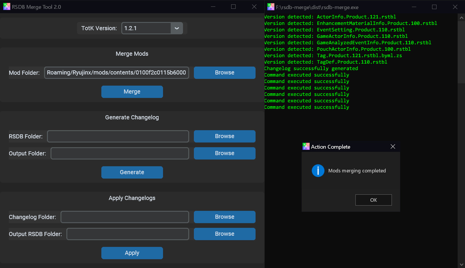 RSDB Merge Modding Tool for The Legend of Zelda: Tears of the Kingdom | TOTK Modding Tools