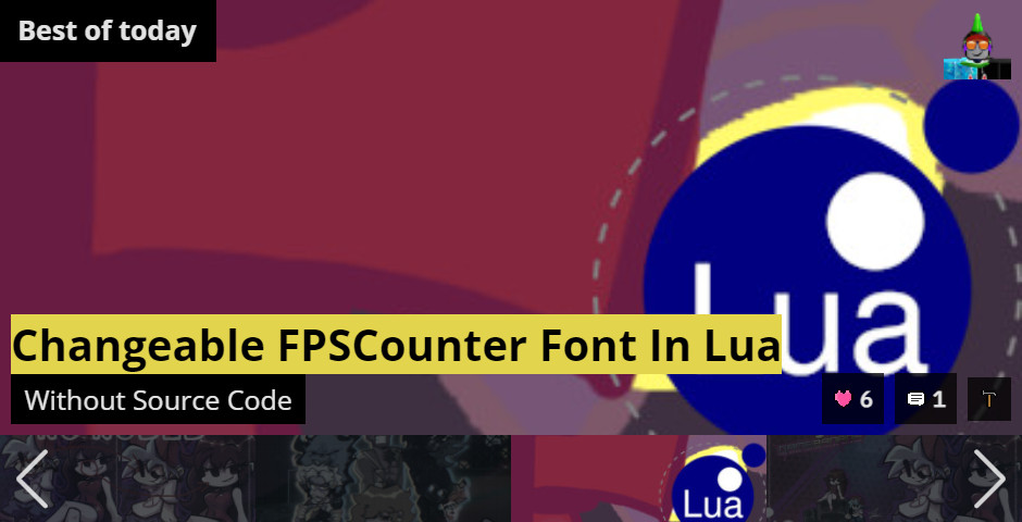 Changeable FPSCounter Font In Lua Modding Tool for Friday Night Funkin' | FNF Modding Tools