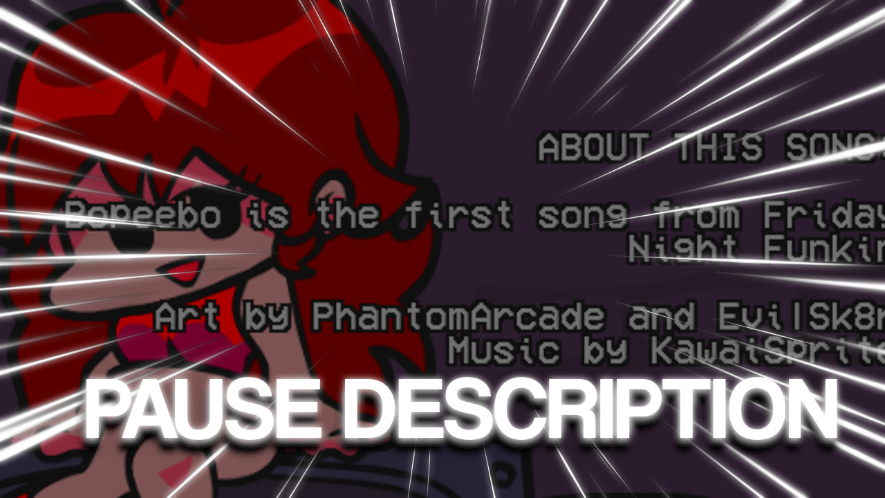 Pause Menu Description Script Modding Tool for Friday Night Funkin' | FNF Modding Tools