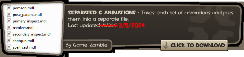Separated C_animations: The Sequel Modding Tool for Team Fortress 2 | TF2 Modding Tools