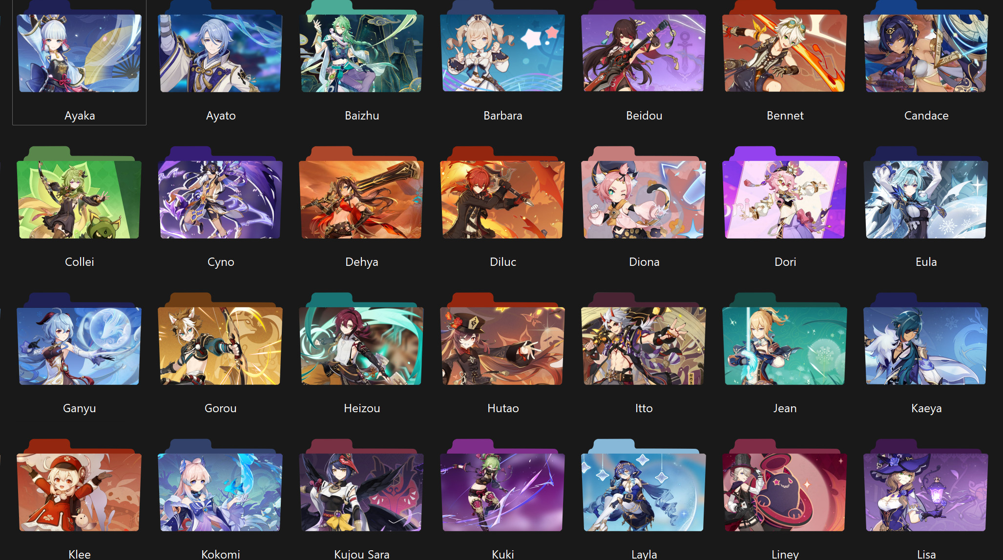 Folder Icons Automizer Modding Tool for Genshin Impact | GI Modding Tools