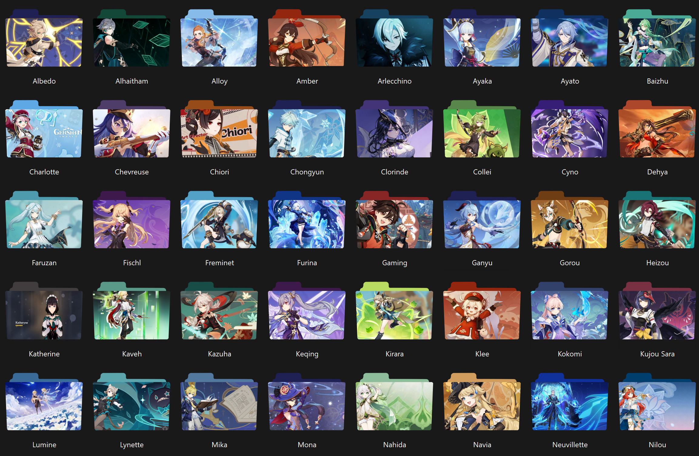 Folder Icons Automizer Modding Tool for Genshin Impact | GI Modding Tools