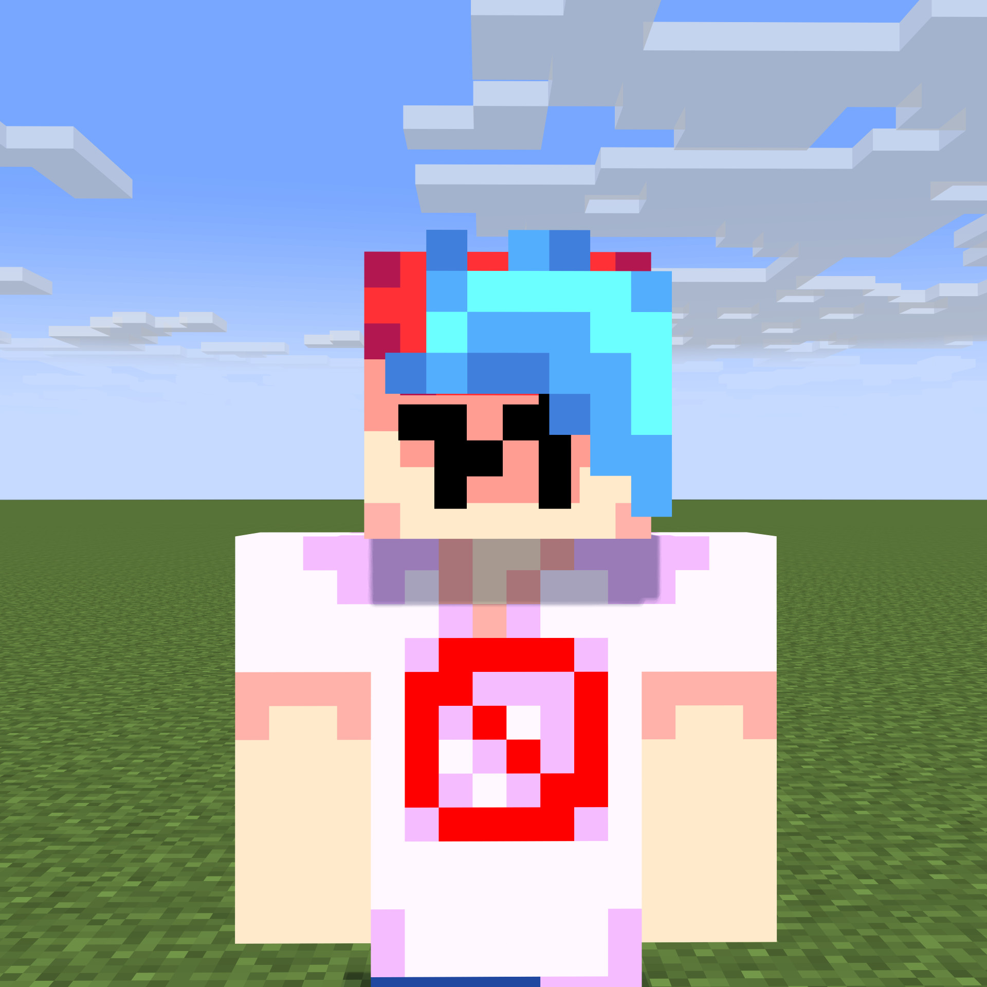 bf and gf skin (FNF MOB MOD)+face (mine imator) Modding Tool for Friday ...