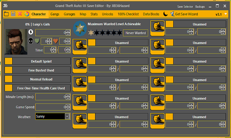 Save editors for all GTA games Modding Tool for Grand Theft Auto: San ...