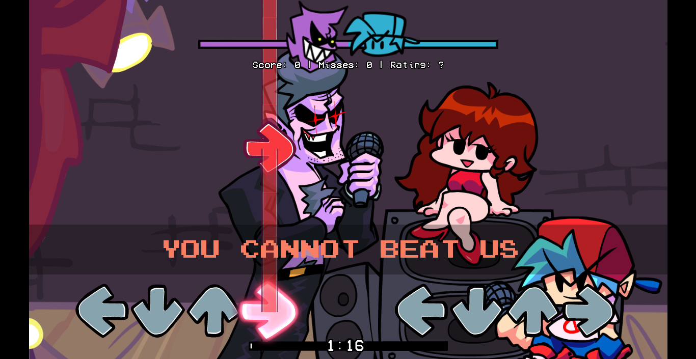 'YOU CANNOT BEAT US' Event Modding Tool for Friday Night Funkin' | FNF ...