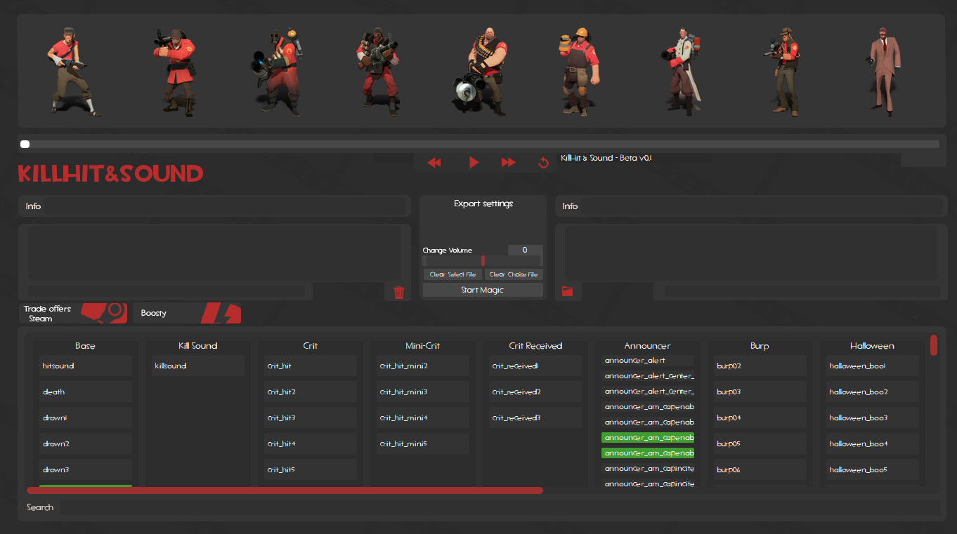 KillHit & Sound Modding Tool for Team Fortress 2 | TF2 Modding Tools