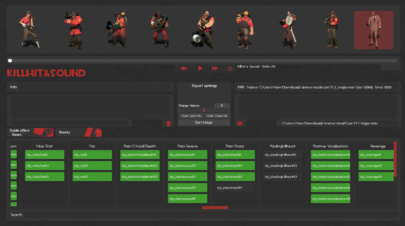 KillHit & Sound Modding Tool for Team Fortress 2 | TF2 Modding Tools