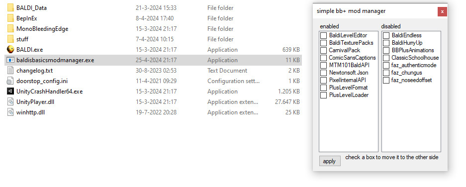 baldi's basics plus mod manager Modding Tool for Baldi's Basics | Baldi Modding Tools