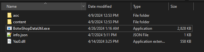 BotW Shop Game Data Util Modding Tool for The Legend of Zelda: Breath ...