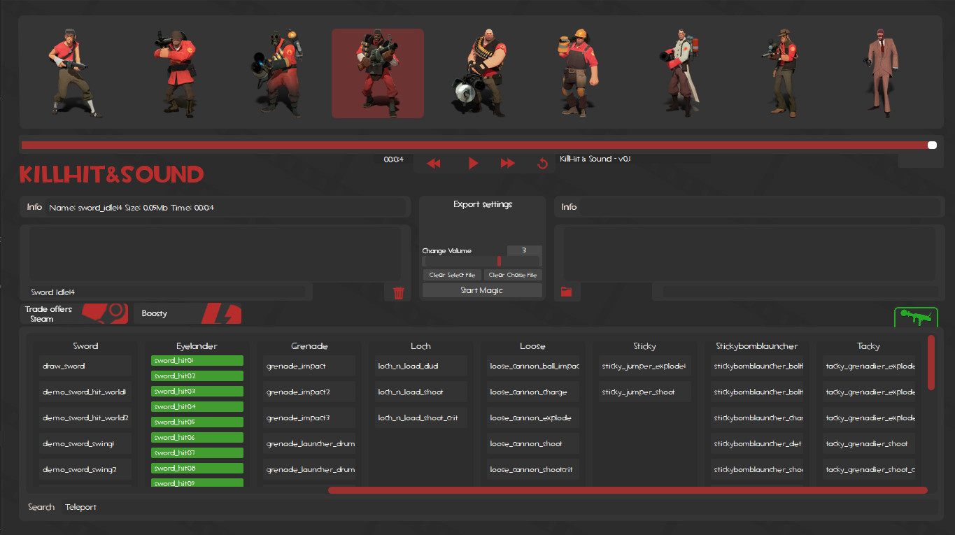 KillHit & Sound Modding Tool for Team Fortress 2 | TF2 Modding Tools