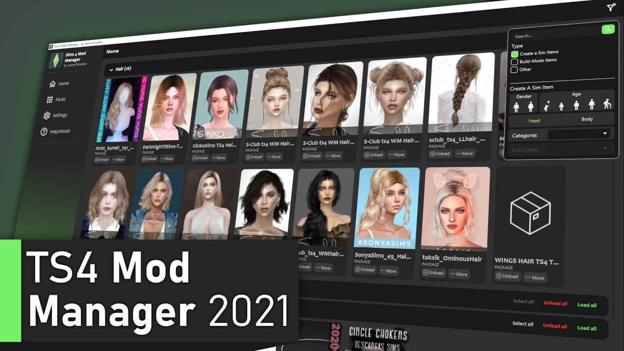 The Sims4 Mod Manager 2021 Modding Tool for The Sims 4 | TS4 Modding Tools