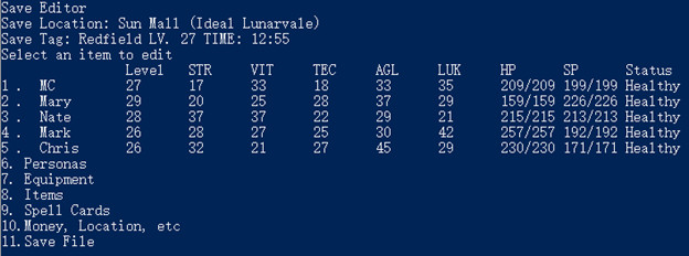 Persona 1 (PC/PS1) Save Editor and Converter Modding Tool for Megami Ibunroku Persona | MIP ...