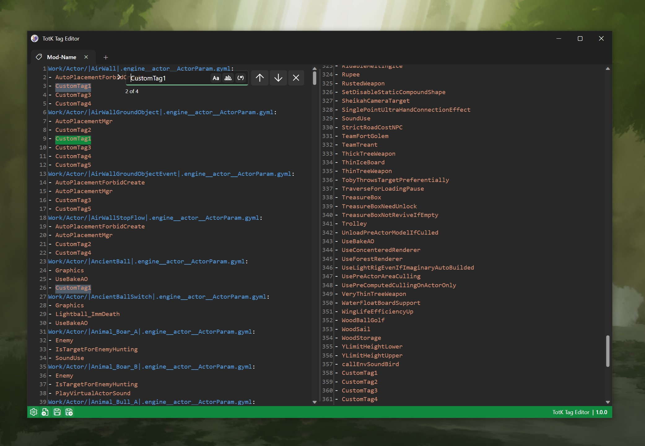 TotK Tag Editor Modding Tool for The Legend of Zelda: Tears of the ...