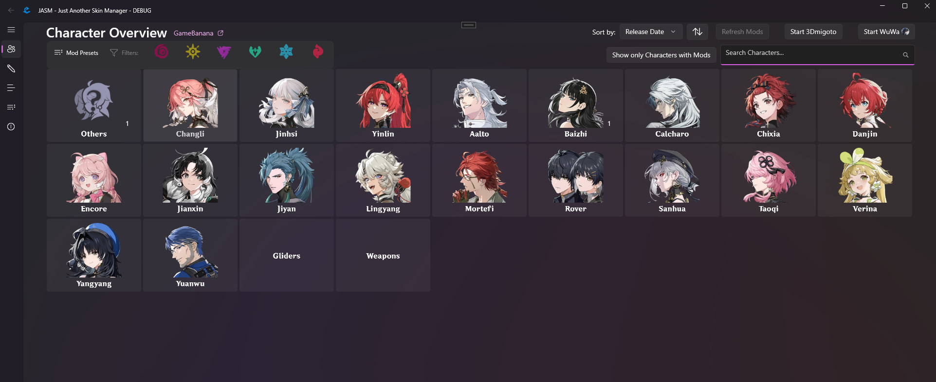 JASM - Just Another Skin Manager Modding Tool for Wuthering Waves ...