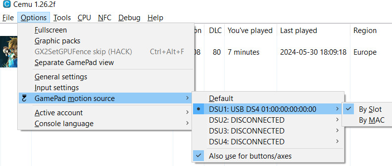 Wii U GamePad in Cemu over DSU ( RWUG ) Modding Tool for The Legend of ...