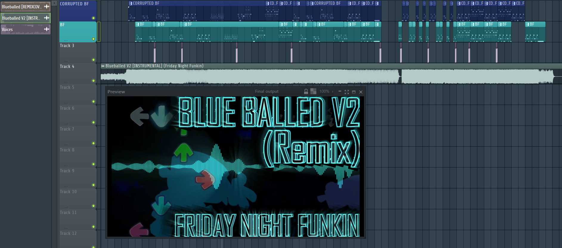 BLUE BALLED V2 [REMIX/COVER] MIDI/FLP (FIXED) Modding Tool for Friday Night Funkin' | FNF ...