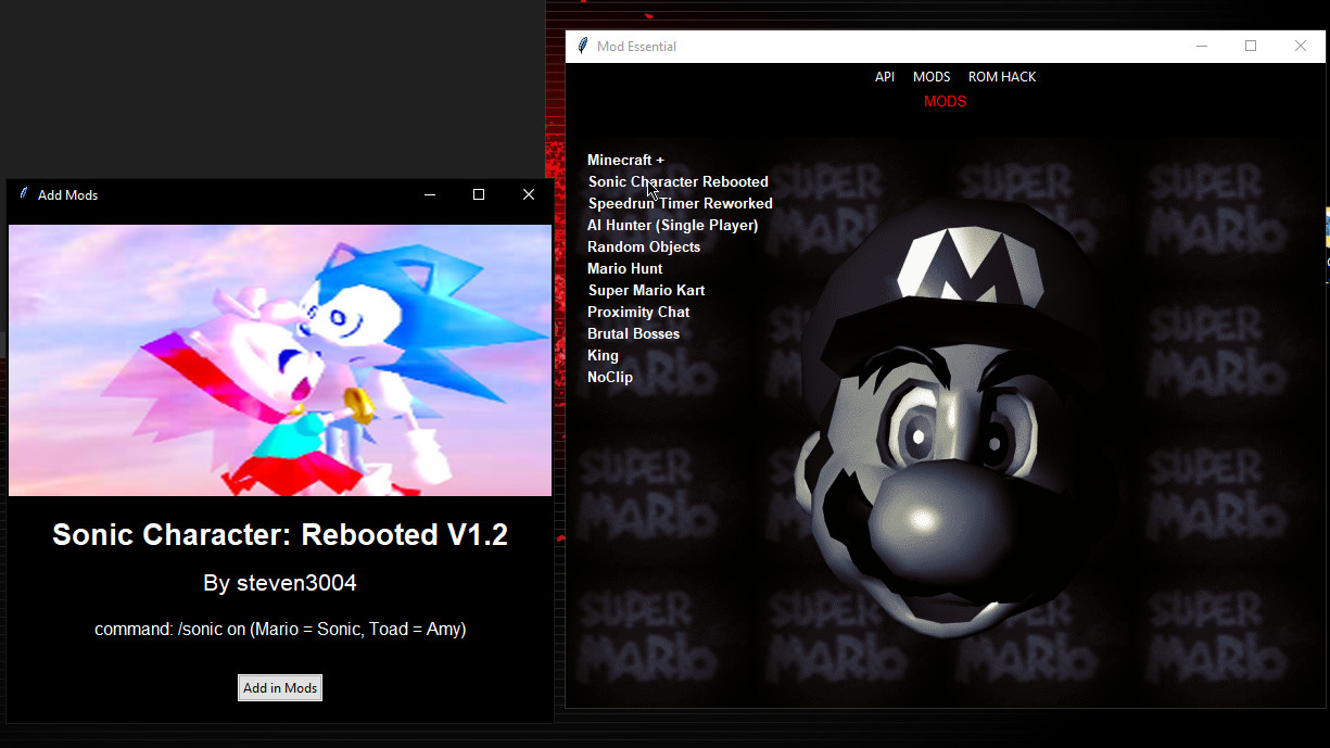 SM64-COOP MOD LOADER Modding Tool for Super Mario 64 PC Port | SM64 PC ...