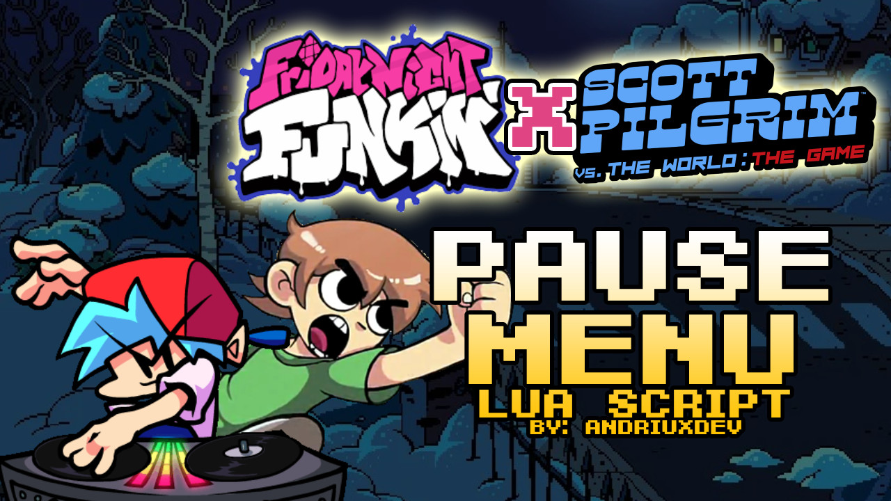 Scott Pilgrim Pause Screen Modding Tool for Friday Night Funkin' | FNF ...