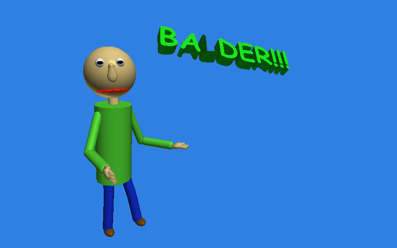 Balder Model (Baldi on Temu) V1 Modding Tool for Baldi's Basics | Baldi ...