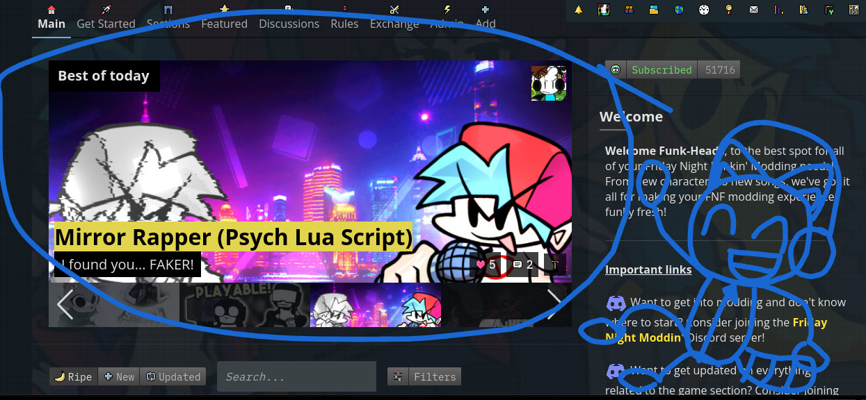 Mirror Rapper (Psych Lua Script) Modding Tool for Friday Night Funkin' | FNF Modding Tools