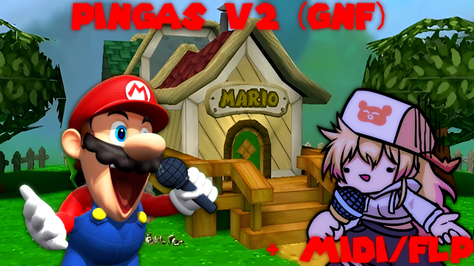 PINGAS V2 (GLITCHY NIGHT FUNKIN) MIDI/FLP Modding Tool for Friday Night ...