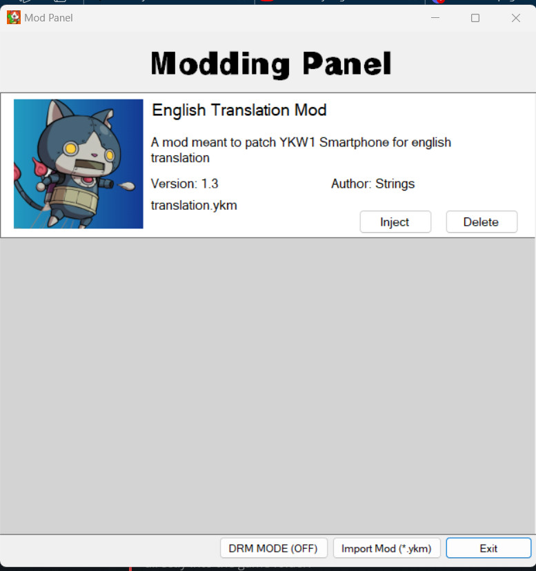 String's Mod Tools Modding Tool for Yo-kai Watch 1 Smartphone (妖怪ウォッチ1 スマホ) | YKW1M Modding Tools
