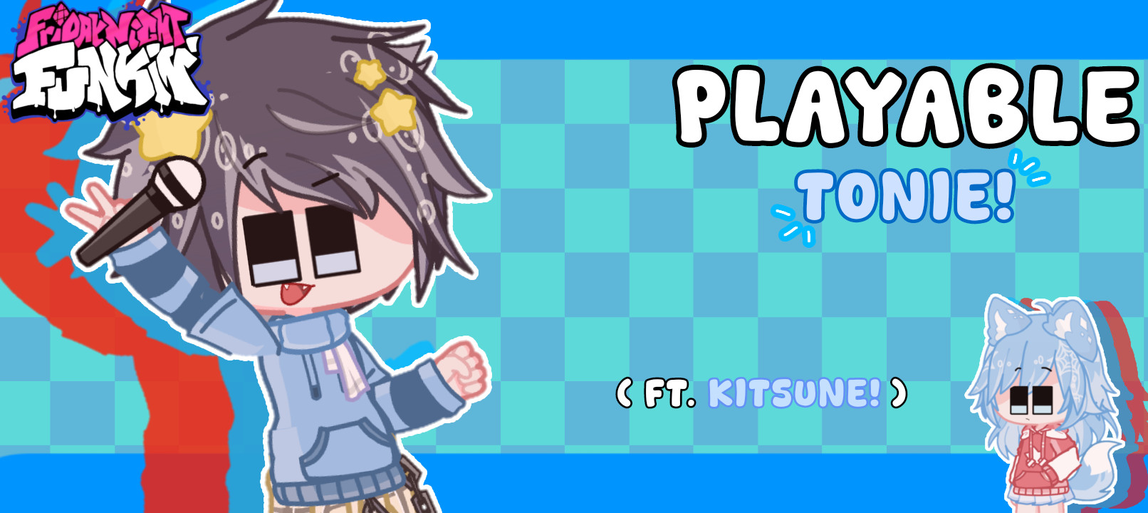 Playable Tonie; FNF Gacha life 2 skin ° • Modding Tool for Friday Night ...