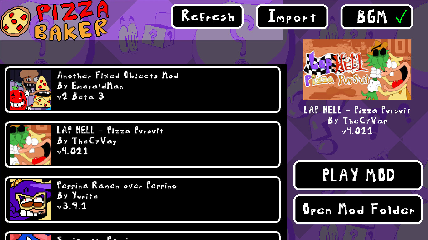 PizzaBaker - An Alternate Mod Loader Modding Tool for Pizza Tower | PT Modding Tools